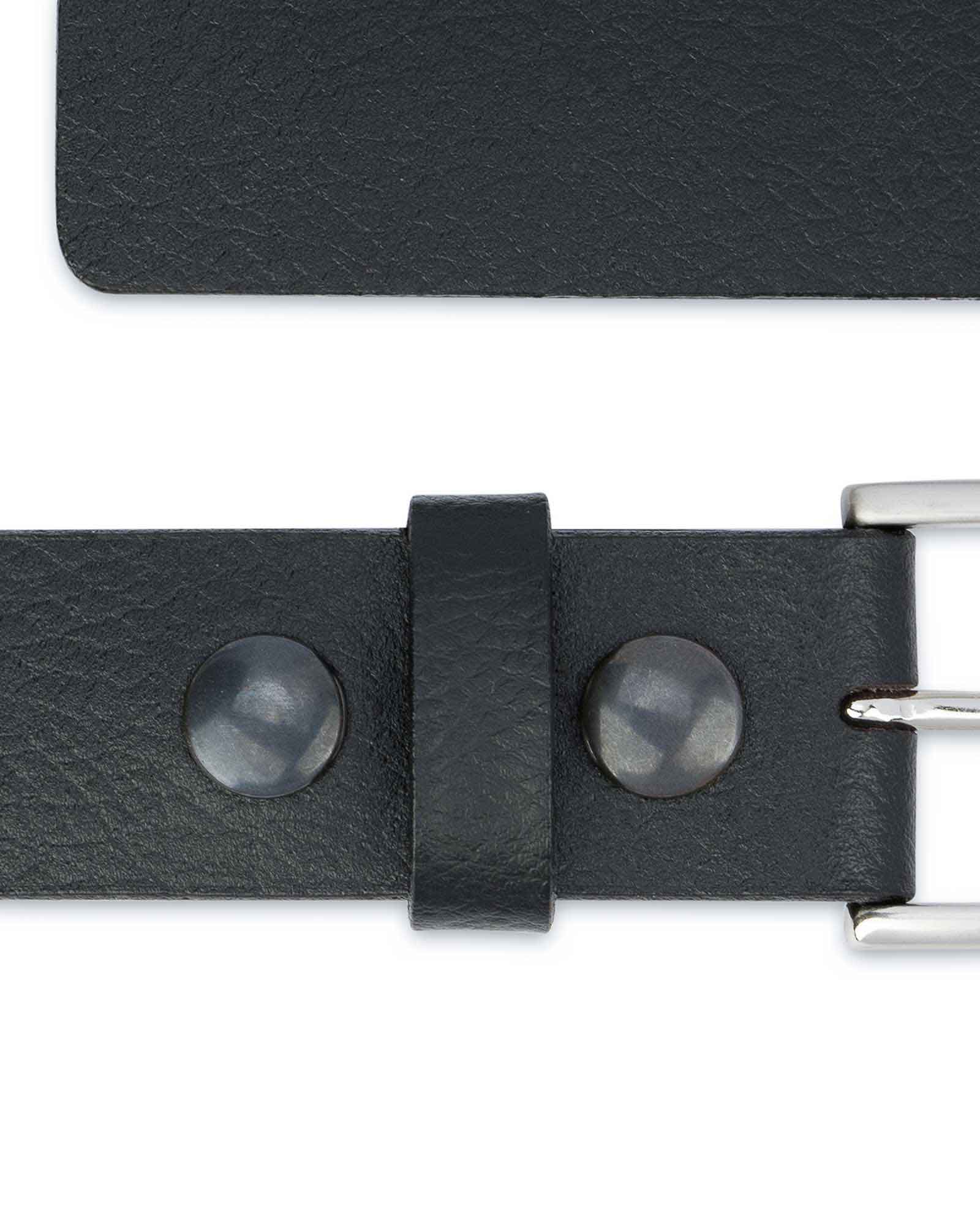 Buy Belt With Removable Buckle | Men's Black | LeatherBeltsOnline.com