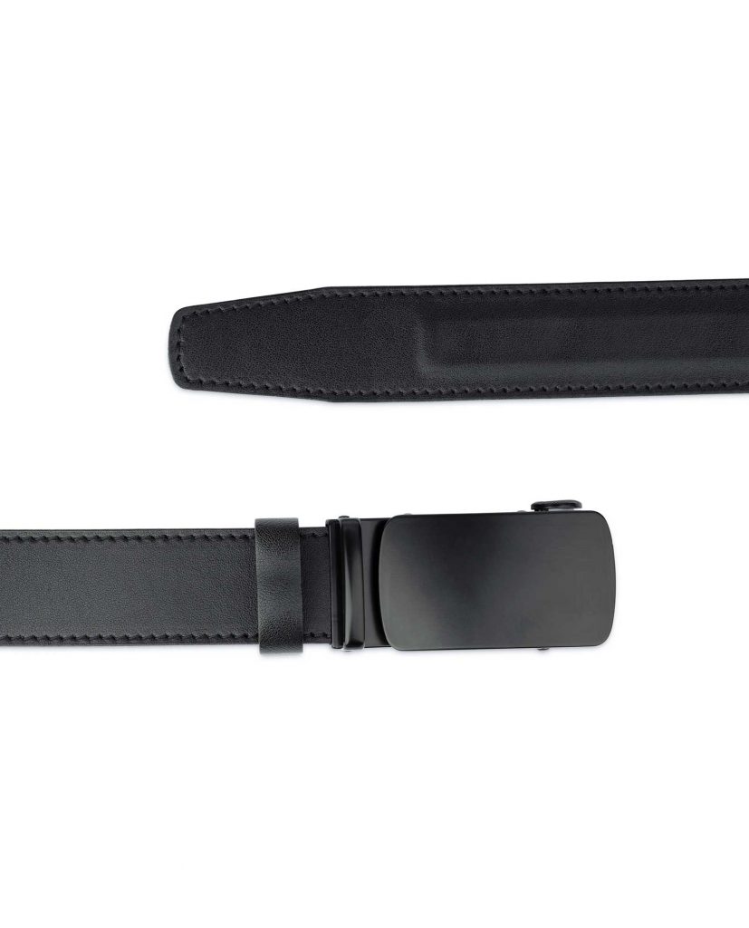 Buy Mens Slide Belt With Black Buckle | LeatherBeltsOnline.com