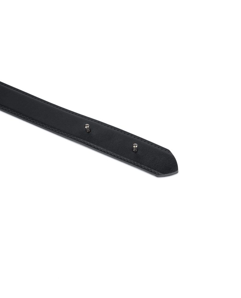 Buy Mens Black Leather Belt Without Buckle 3.0 Cm | LeatherBeltsOnline