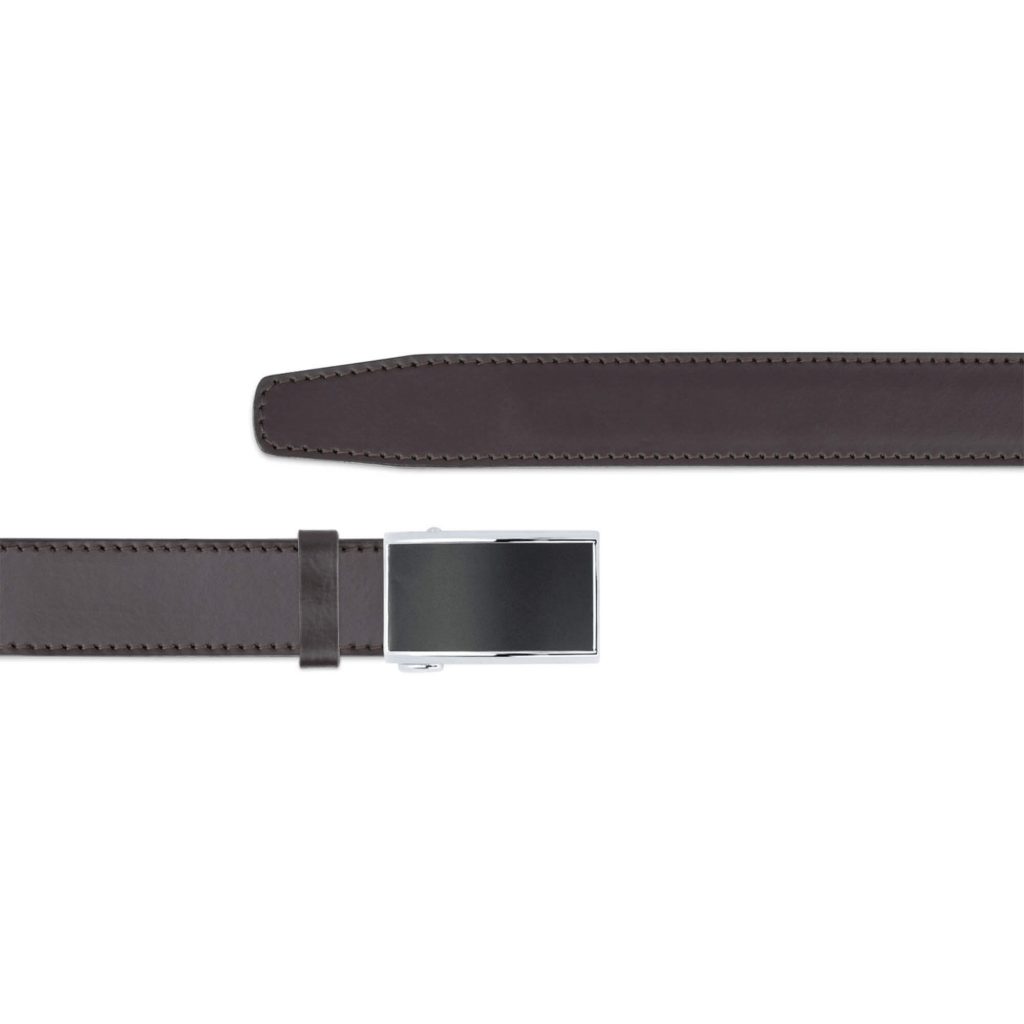 Buy Brown Leather Slide Mens Belt For Jeans - Capo Pelle