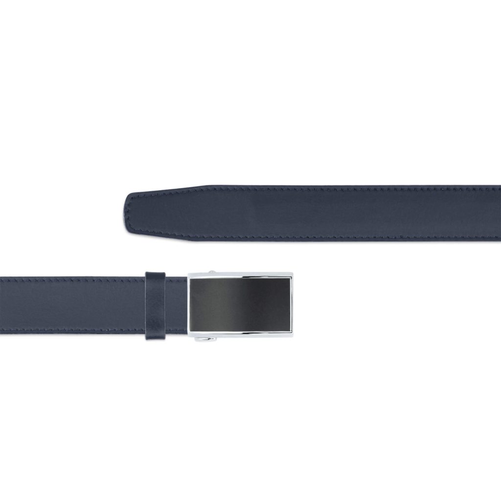 Buy Dark Blue Click It Belt With Black Buckle - Capo Pelle
