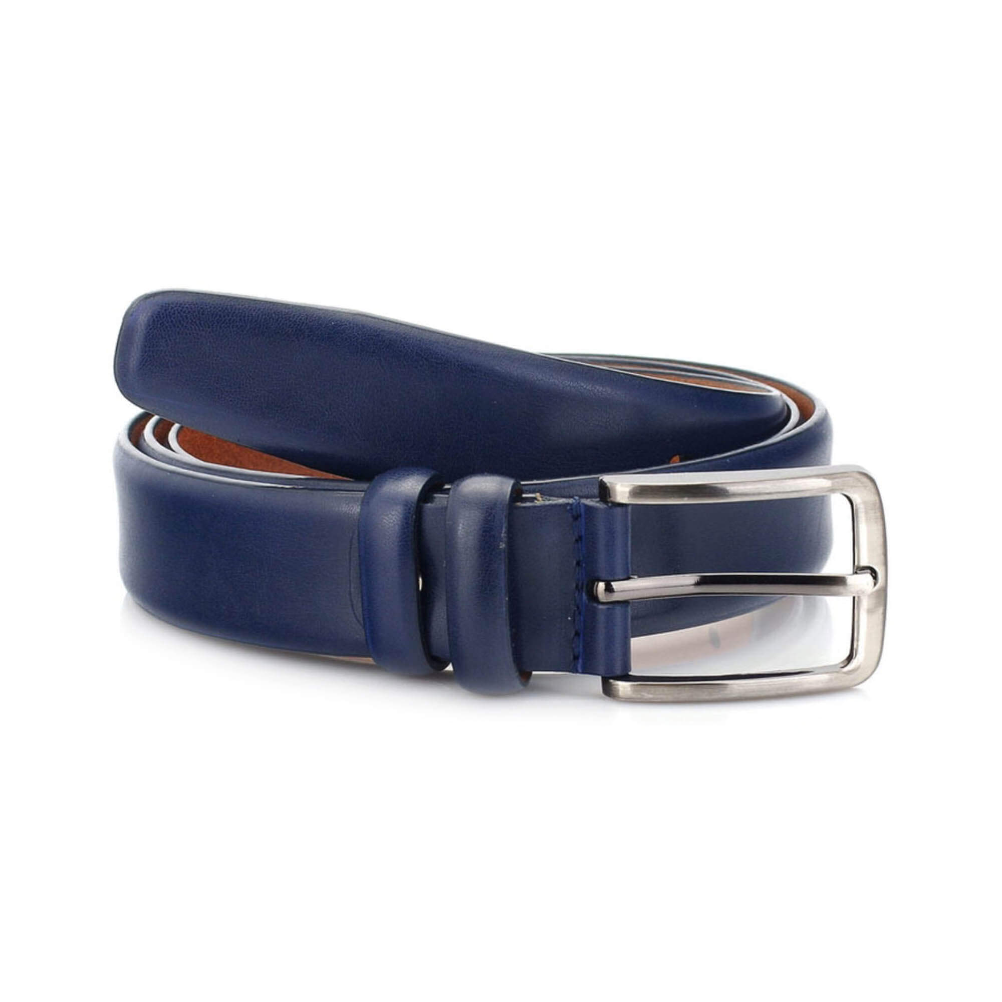 Buy Mens Royal Blue Belt For Suit - Genuine Leather 1 1/8 Inch