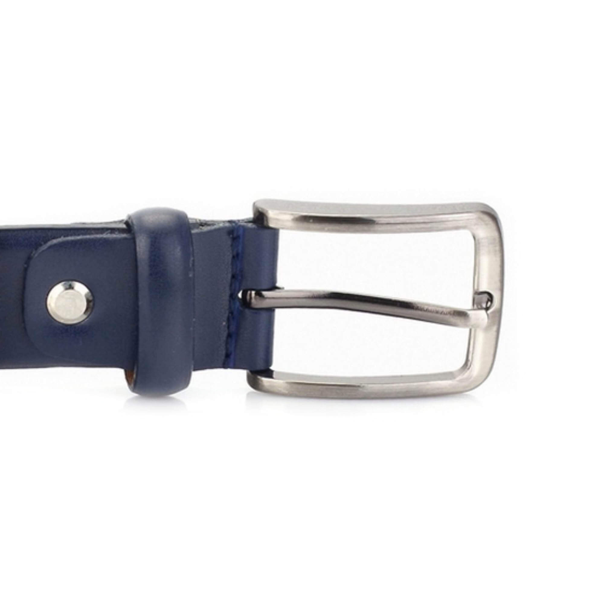 Buy Mens Royal Blue Belt For Suit - Genuine Leather 1 1/8 Inch