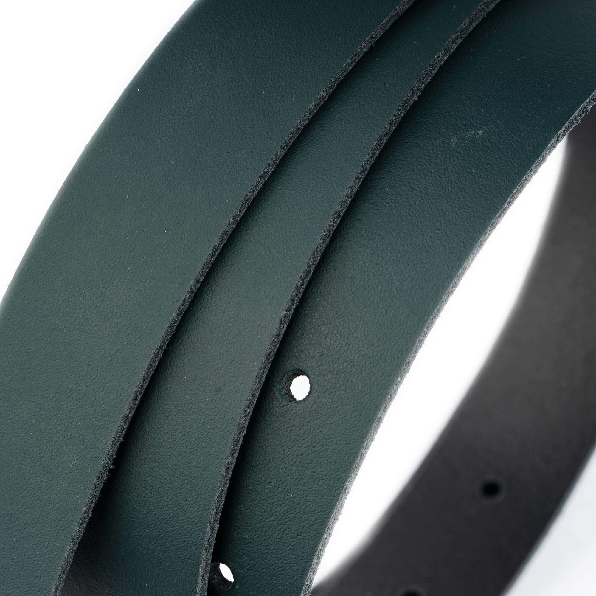 Buy Forest Green Leather Belt With Silver Buckle - LeatherBeltsOnline.com
