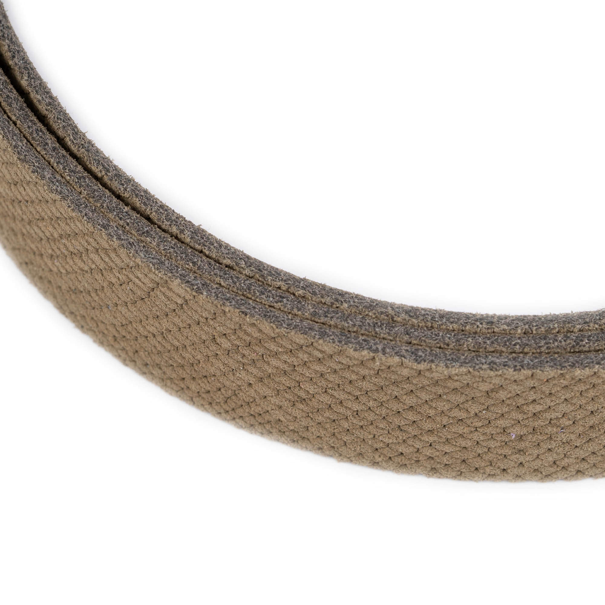 Buy Khaki Green Suede Snake Embossed Belt Strap No Buckle