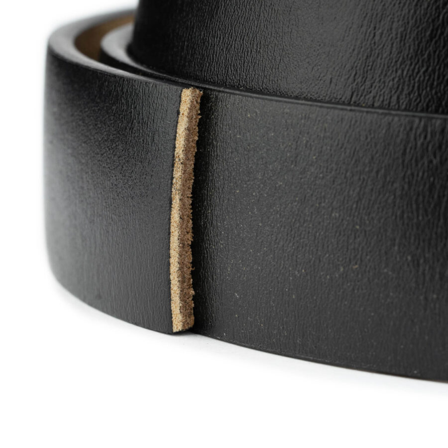 Buy Black Vegan Mens Click Belt Strap Replacement - LeatherBeltsOnline.com