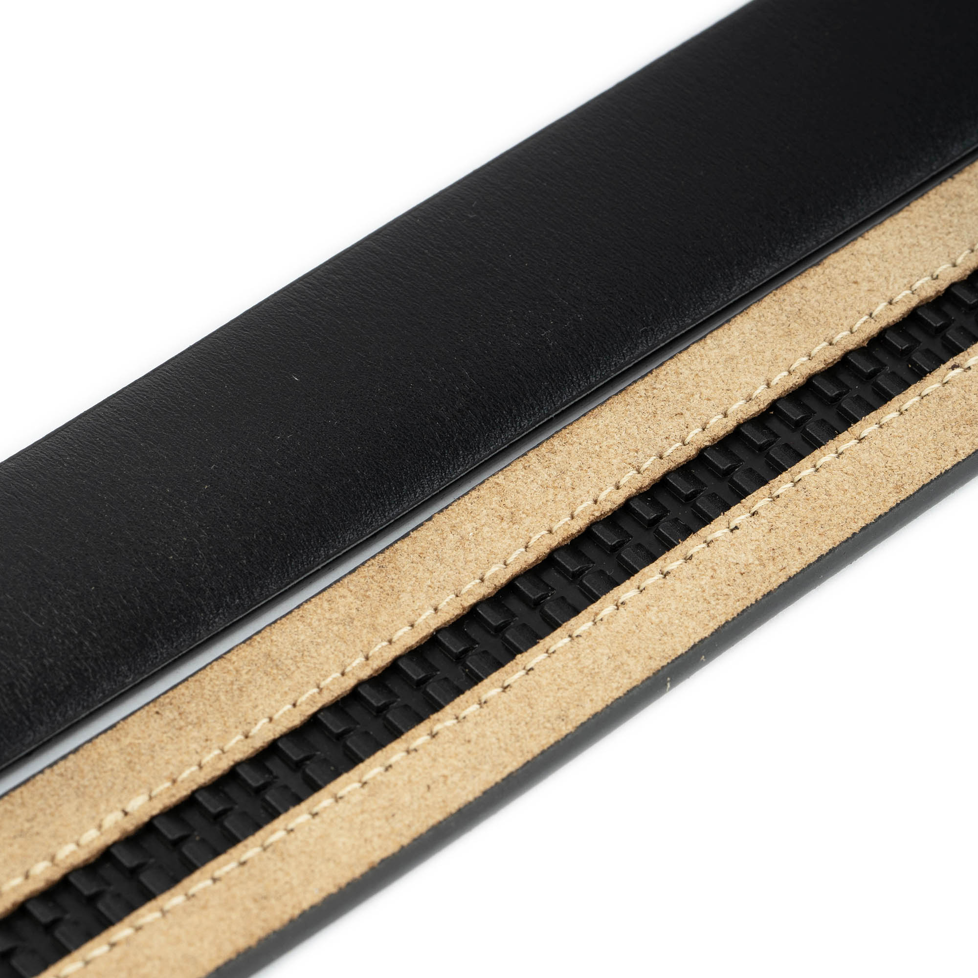 Buy Black Vegan Mens Click Belt Strap Replacement - LeatherBeltsOnline.com